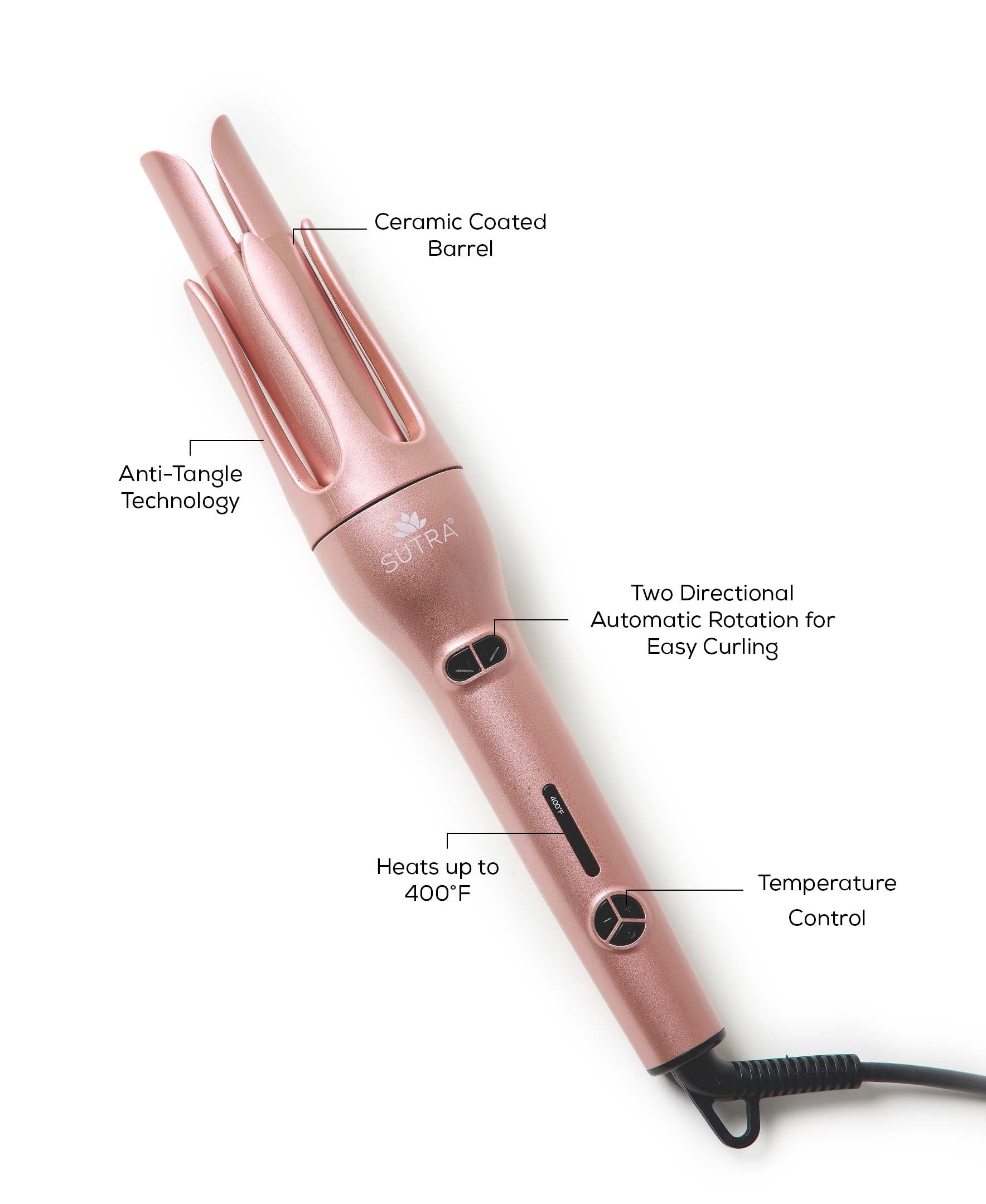 Sutra Beauty Auto Curler Rose Gold